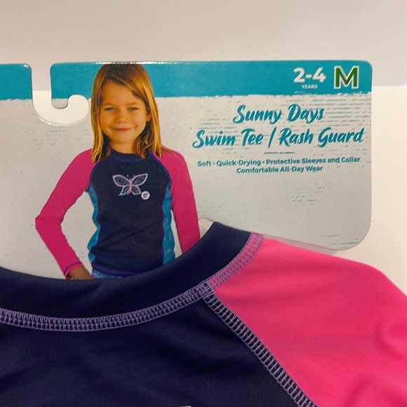 Sun Smart | Swim | Girls Butterfly 5 Spf Pool Swimming Long Sleeve Swim ...